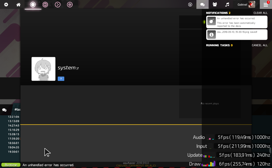 A bug with "system" profile · Issue #3407 · ppy/osu · GitHub