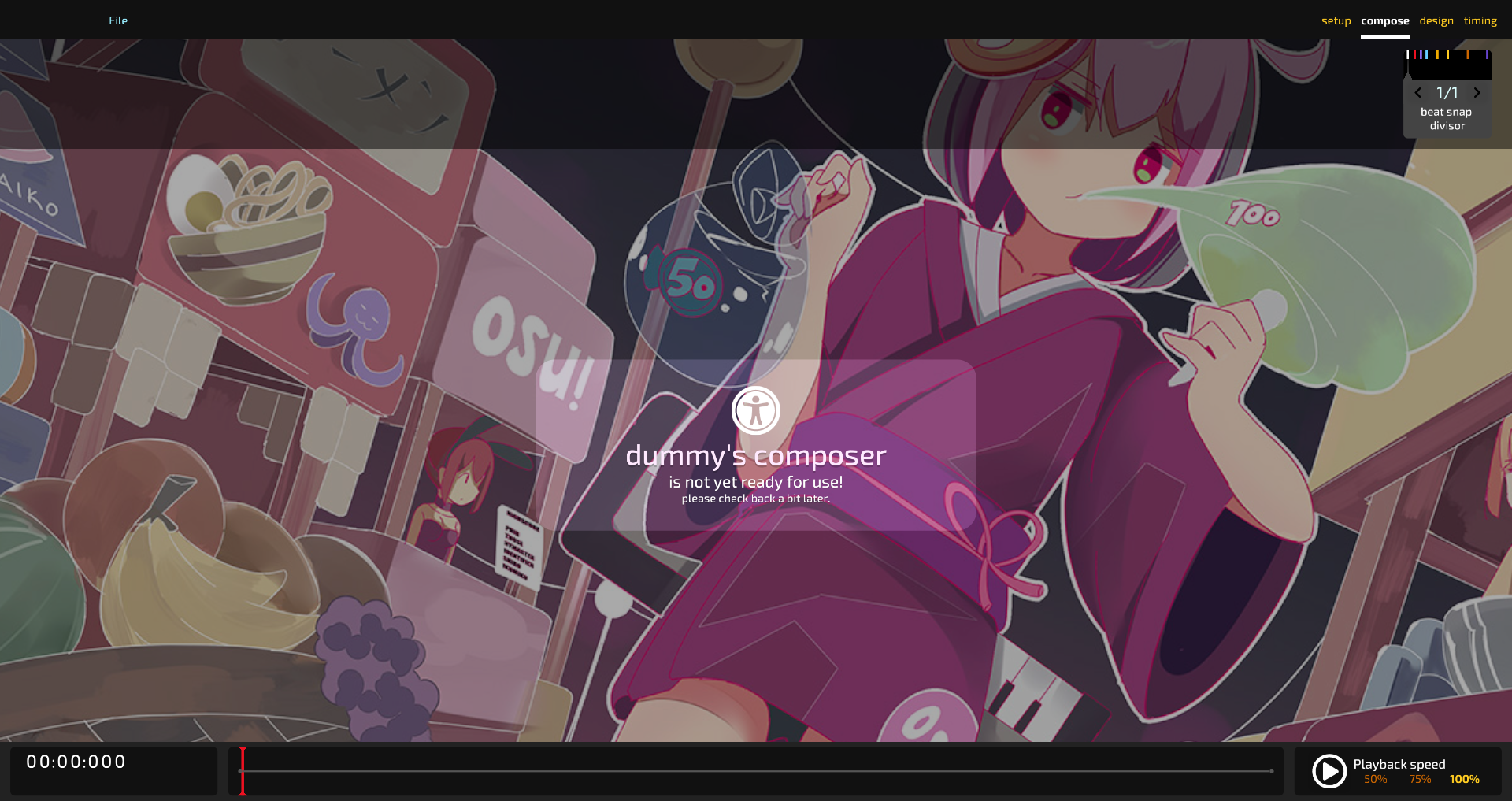 ArgumentException when opening the editor with no beatmaps available ...