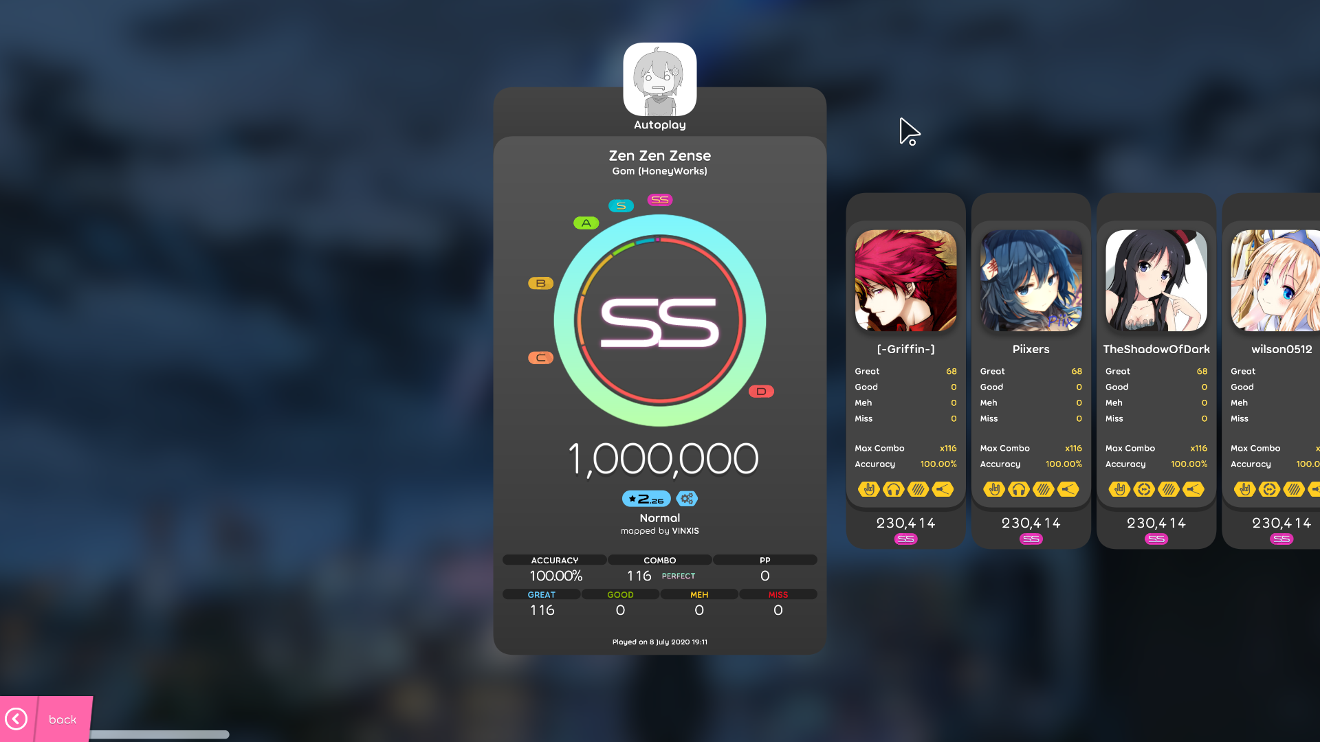 Footer in results screen is not visible if UI scale is 0.96x or less · Issue #9460 · ppy/osu ...