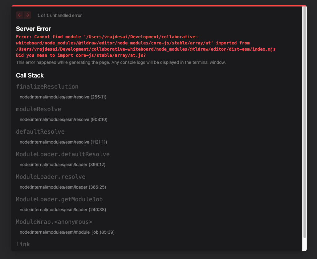 [Bug]: Getting error of core-js package while using alpha and canary release of @tldraw/tldraw ...