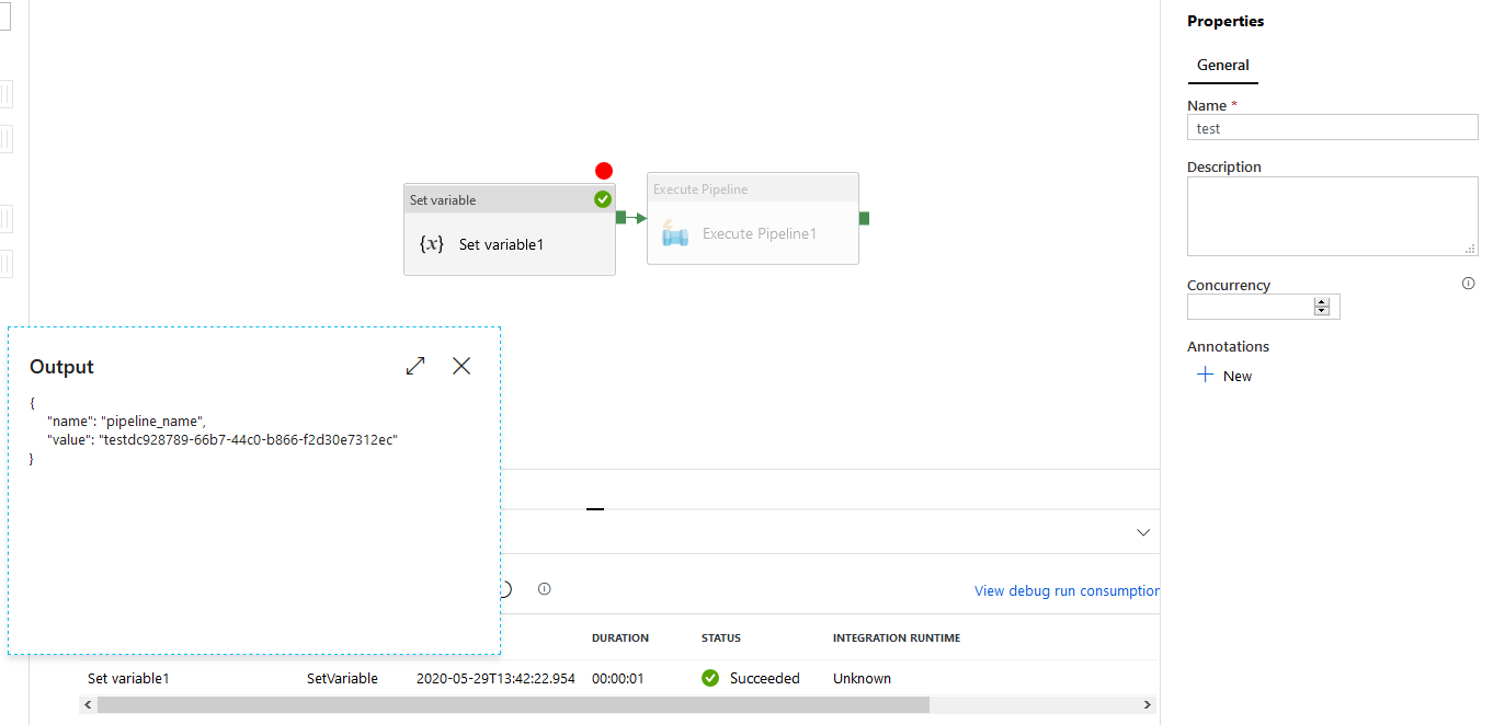 Pipelinepipeline Variable Adds Guid To The Name When Execute Pipeline Activity Is Present