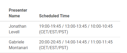 Add field for multiple times for an agenda session · Issue #220 · EclipseFdn/hugo-solstice-theme ...
