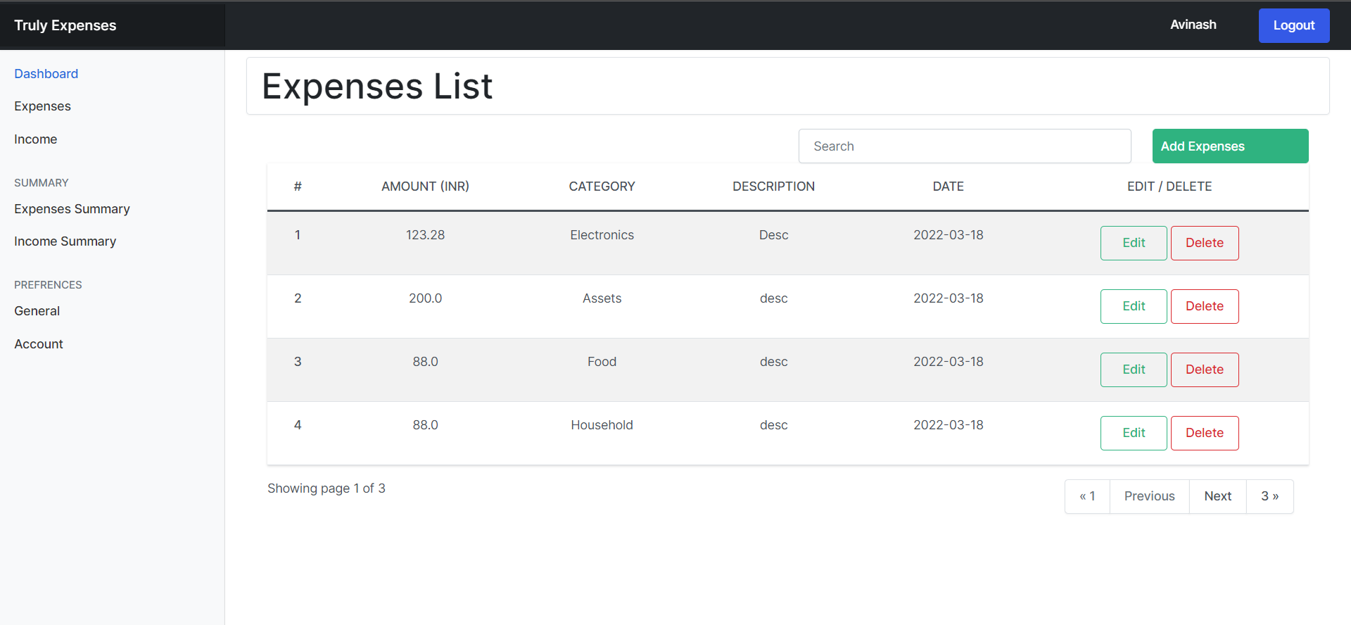 GitHub - kavinash-samsung/expense-tracker