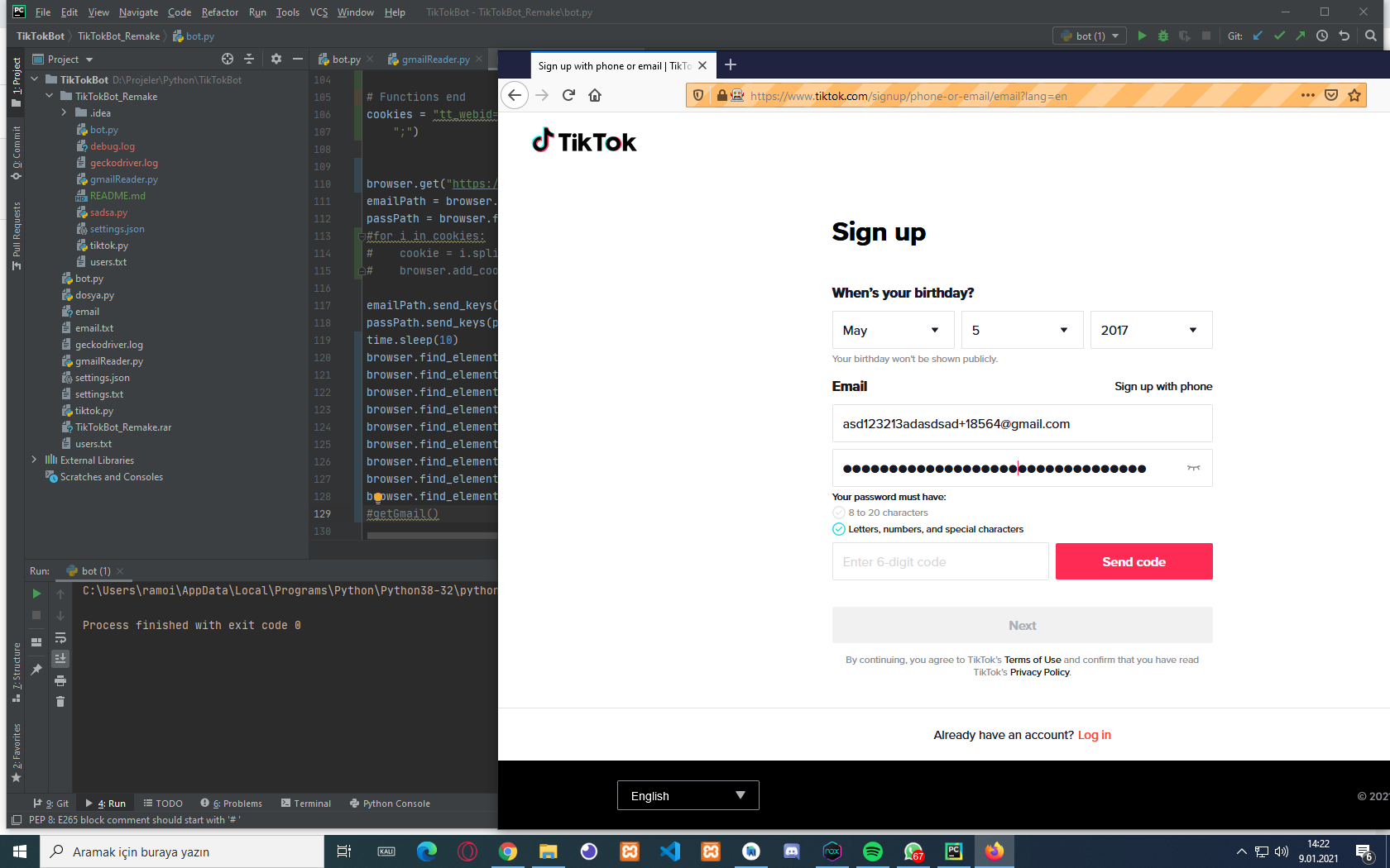 Error in bot.py line 120 · Issue #1 · Andromeda606/TikTok ...