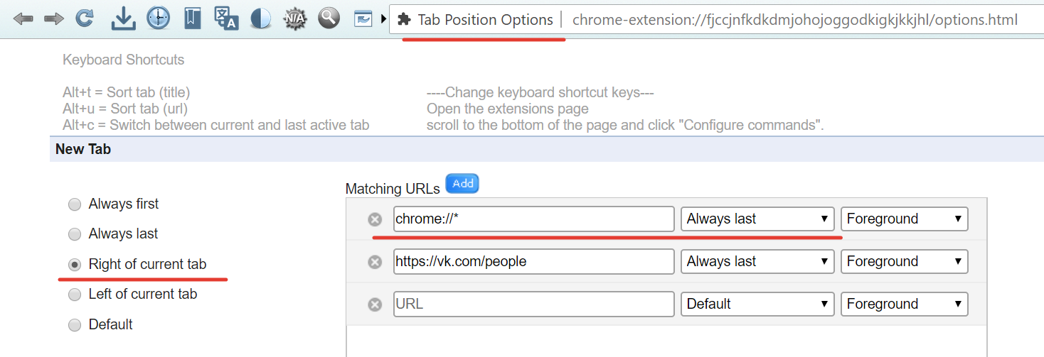 Always open new tab page and bookmarks as last tab · Issue #74 · sblask-webextensions ...