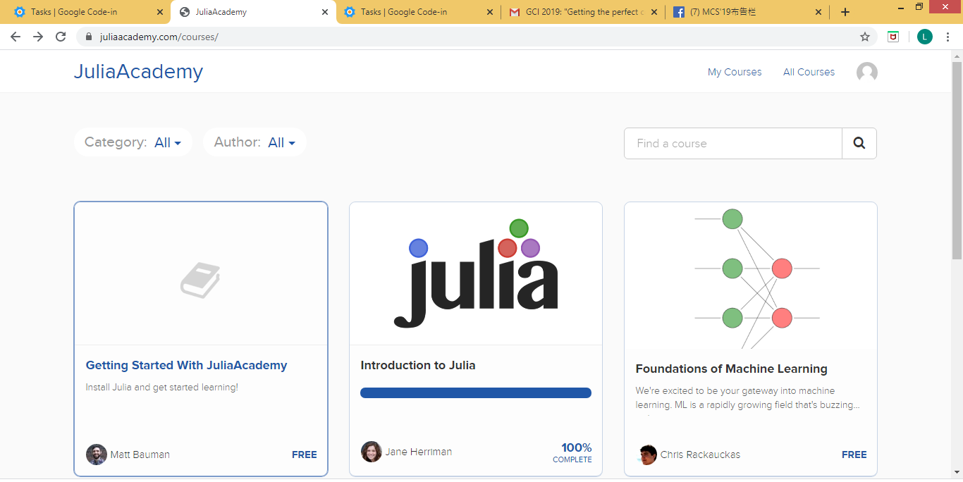 Improvement for JuliaAcademy · Issue #28 · JuliaAcademy/JuliaAcademyMaterials · GitHub