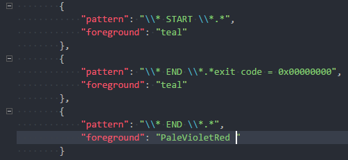 Feature: Apply default color after custom pattern · Issue #46 · emilast/vscode-logfile ...