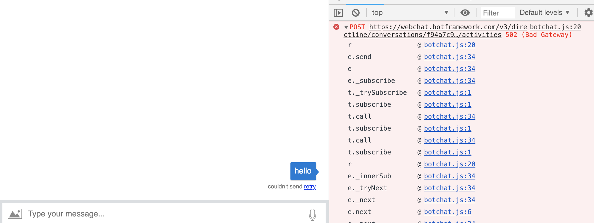 "Cannot post activity. Unauthorized.... jwt must be provided" · Issue #109 · microsoft ...