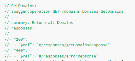 Issue of wrongly formatting the go-swagger comments/annotation tag · Issue #2584 · golang/vscode ...