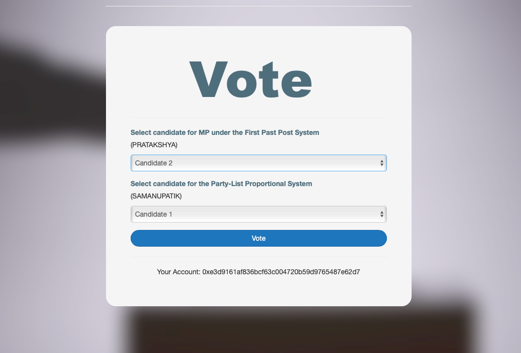 GitHub - AnimeshTimsina/Decentralized-Voting-System: Voting System ...