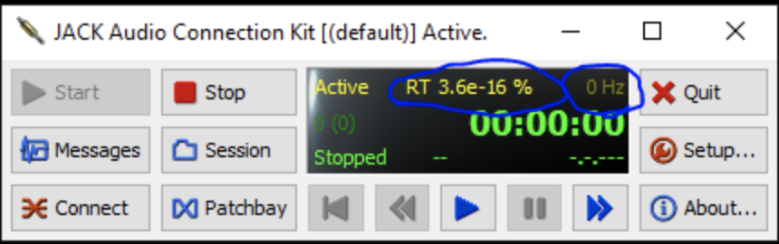 Jack Samplerate and buffersize can't be changed using jack Control. resulting in crashes · Issue ...