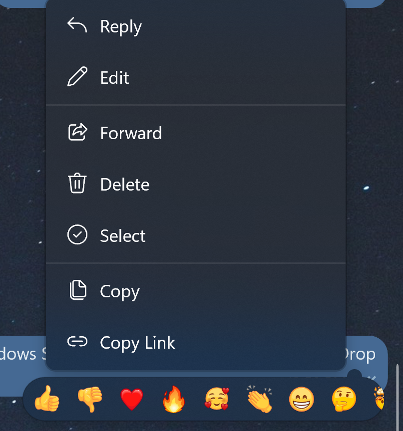Reactions Should Enlarge For Touch Friendliness When The Context Menu Is Clicked With Touch 
