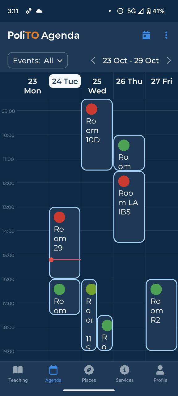 Improve weekly layout when in portrait · Issue #326 · polito/students-app · GitHub