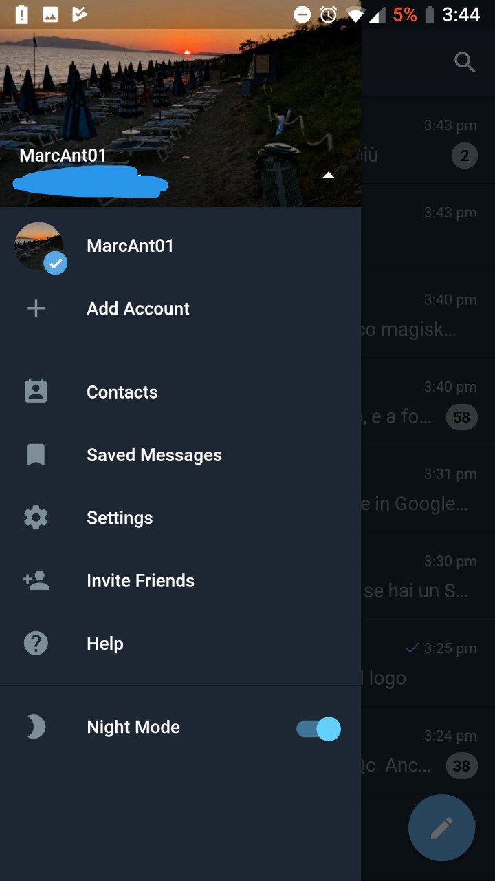 Profile picture isn't shown over multi account selection · Issue #643 · UnigramDev/Unigram · GitHub