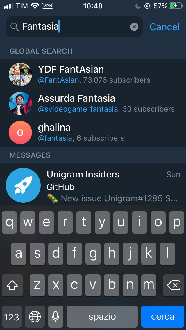 Search bar Unigram crashes · Issue #1285 · UnigramDev/Unigram · GitHub