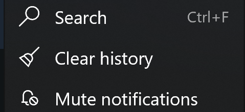 This menu should not be shown in recent actions · Issue #1853 · UnigramDev/Unigram · GitHub