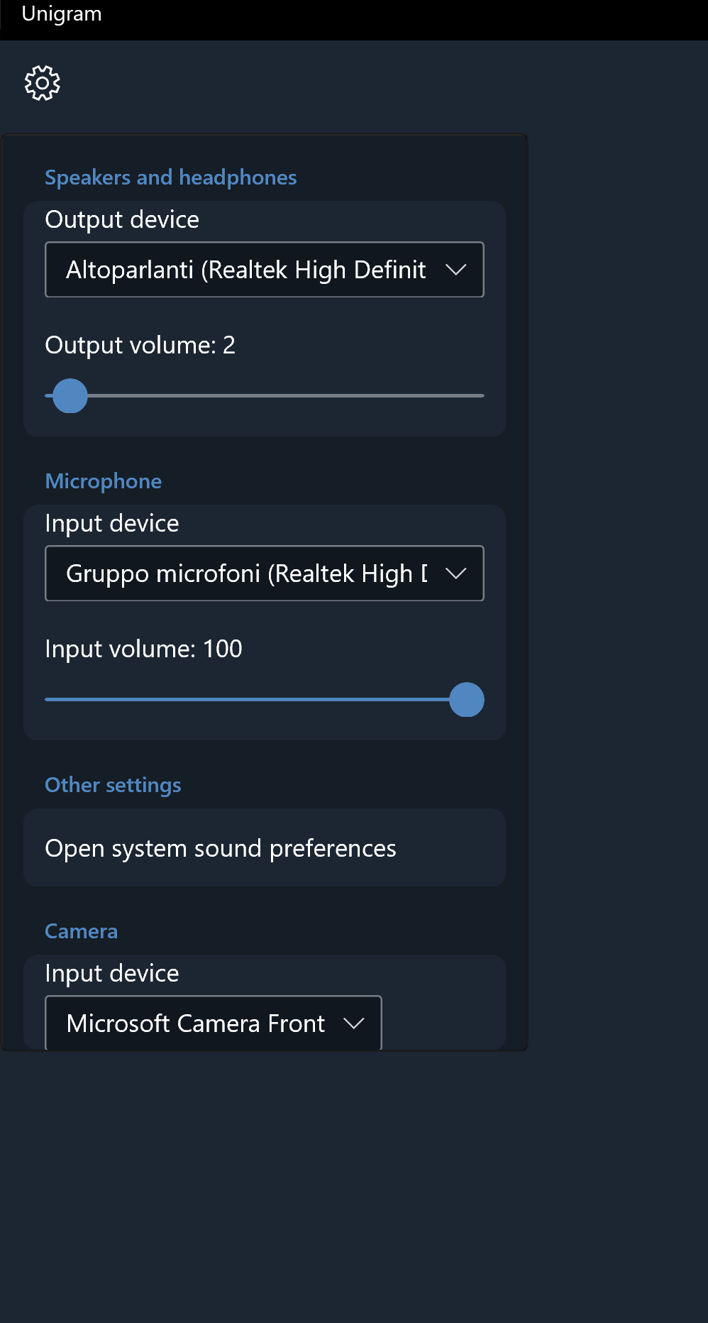 Call settings panel doesn't adapt to different window sizes · Issue #1987 · UnigramDev/Unigram ...