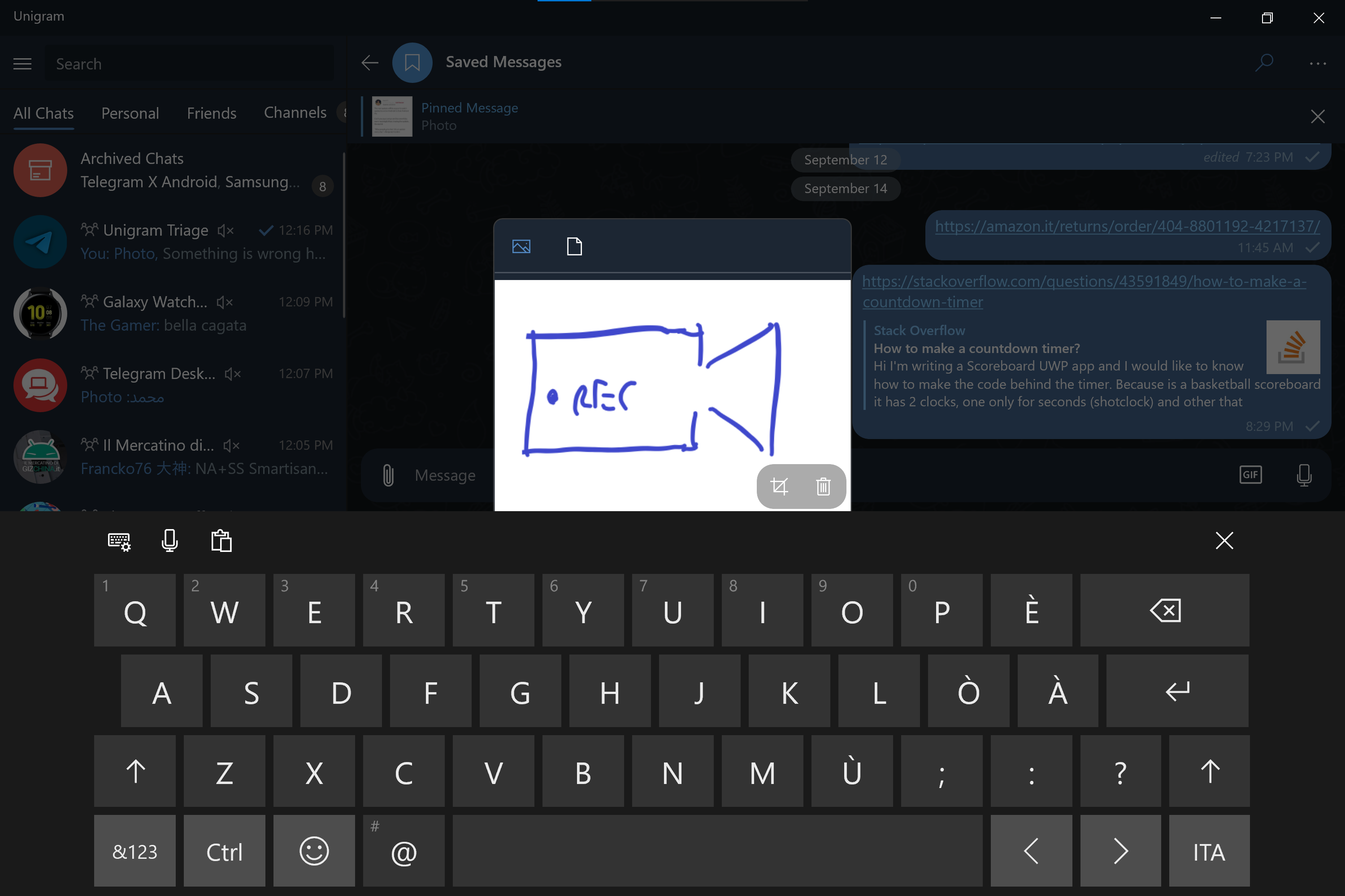 New send media ui doesn't adapt to touch keyboard · Issue #2016 · UnigramDev/Unigram · GitHub