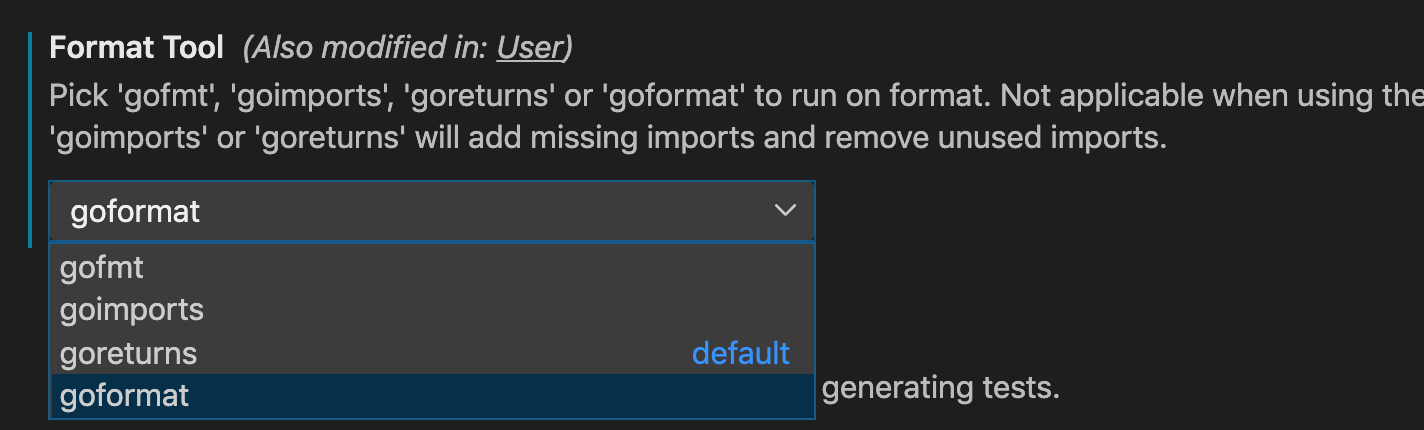 Option to NOT to select the go code formatter. · Issue #223 · golang ...
