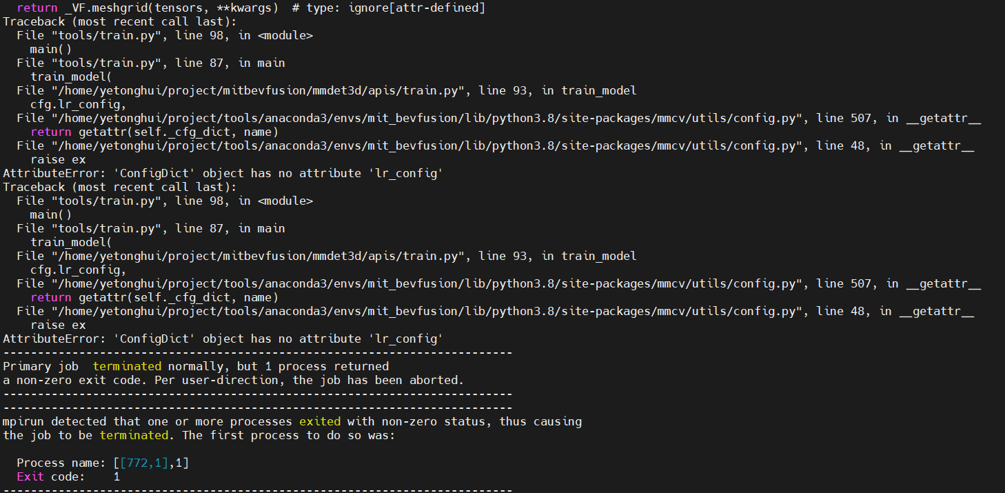 training problem · Issue #112 · mit-han-lab/bevfusion · GitHub