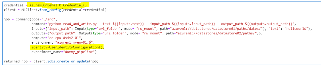 Submit Experiment Using User-Managed Identity · Issue #105972 ...