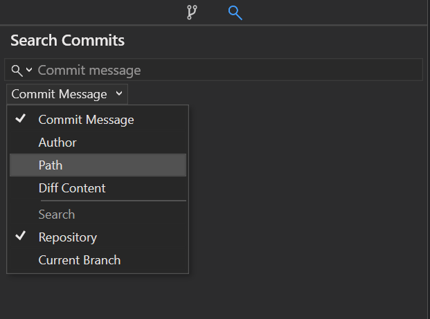 [feature request]: Add possibility to search by commit hash · Issue #1267 · fork-dev/TrackerWin ...