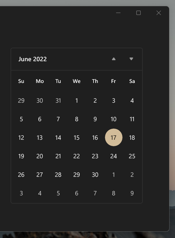 CalendarView has incomplete styles in Xaml Islands · Issue #7256 · microsoft/microsoft-ui-xaml ...