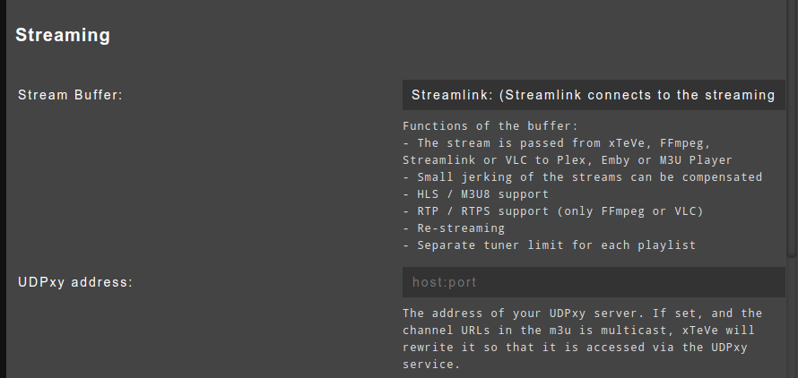 Feature request: Add streamlink as a buffer agent · Issue #198 · xteve-project/xTeVe · GitHub