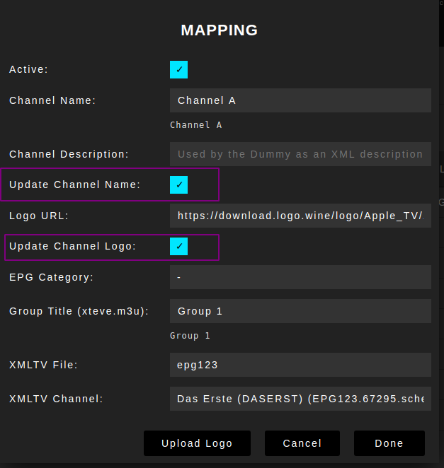 Update the channel icons using API · Issue #233 · xteve-project/xTeVe · GitHub