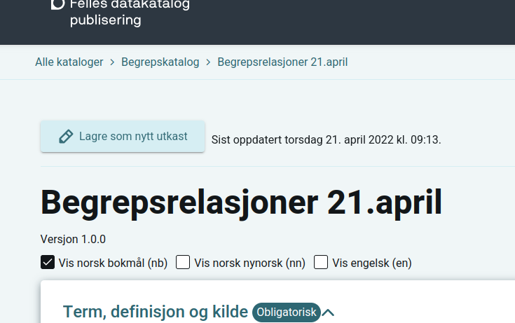 Endre begrep autolagring til manuell lagring · Issue #549 · Informasjonsforvaltning/concept ...