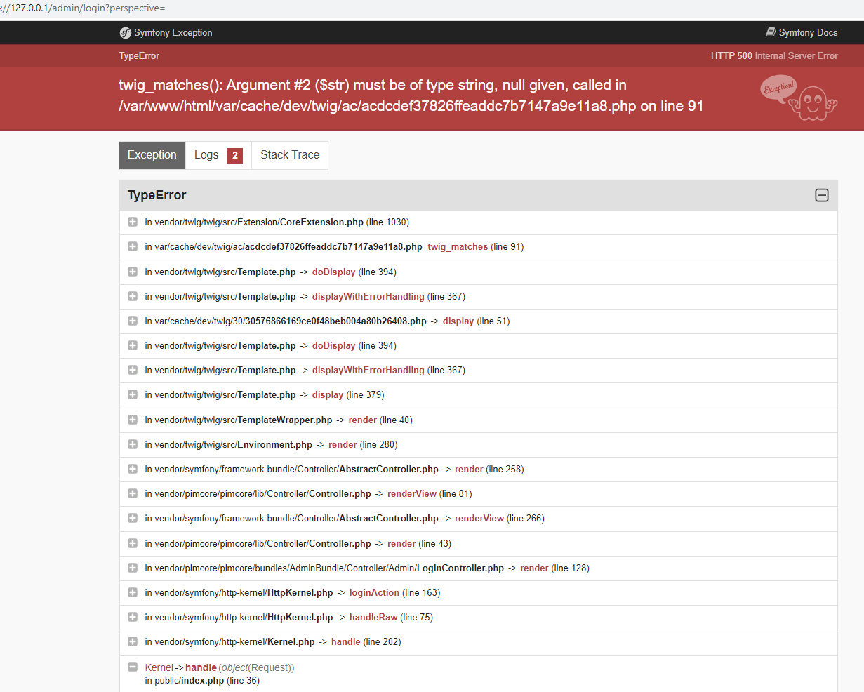 [bug] Pimcore 10 5 And Twig 3 5 0 First Install · Issue 13939 · Pimcore Pimcore · Github