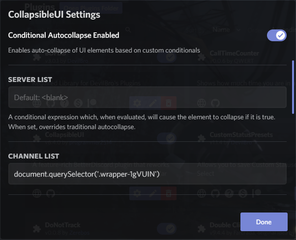 suggestion: add conditional autocollapse options · Issue #59 · programmer2514/BetterDiscord ...