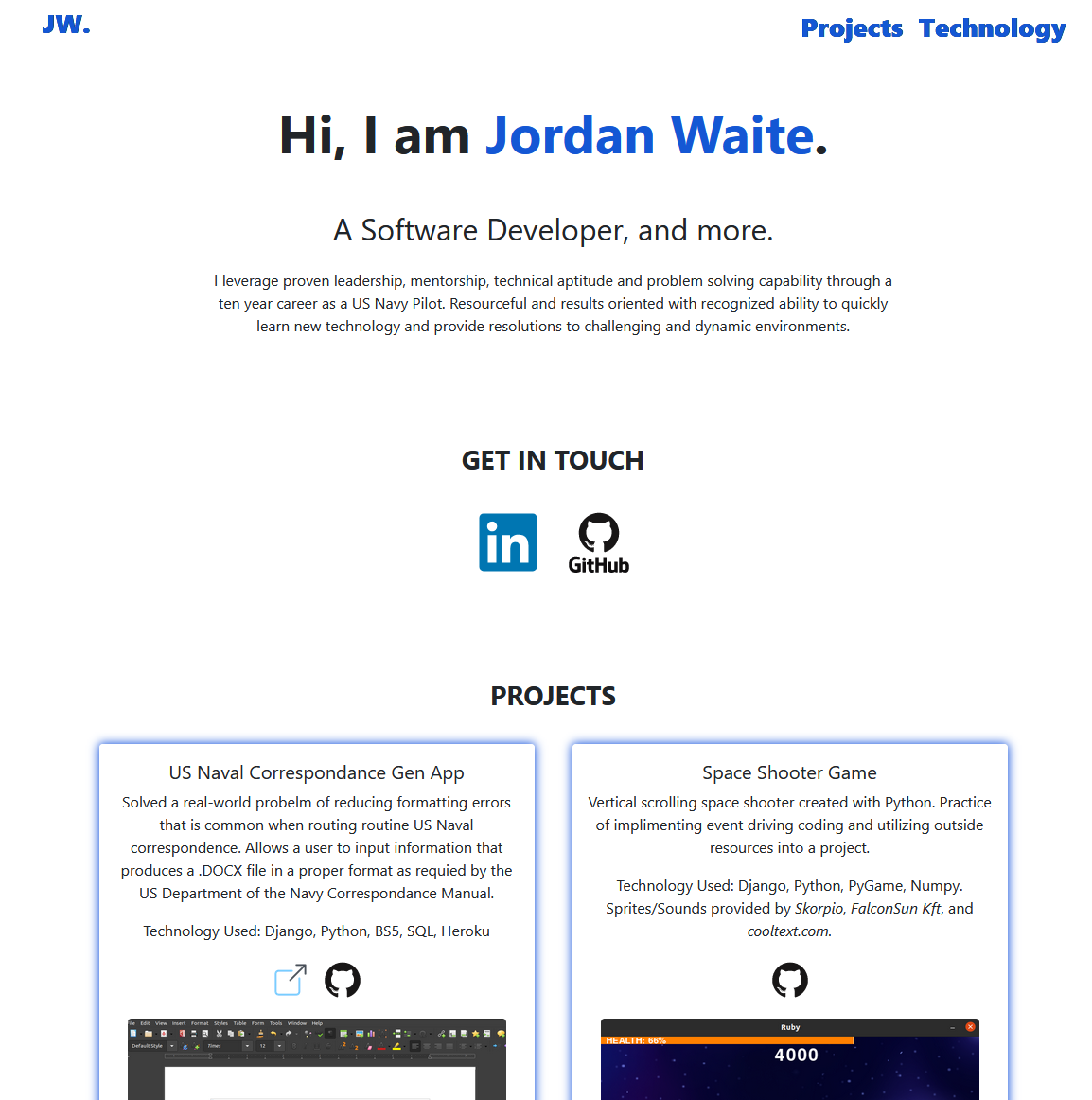 GitHub - jordanwaite/portfolioApp
