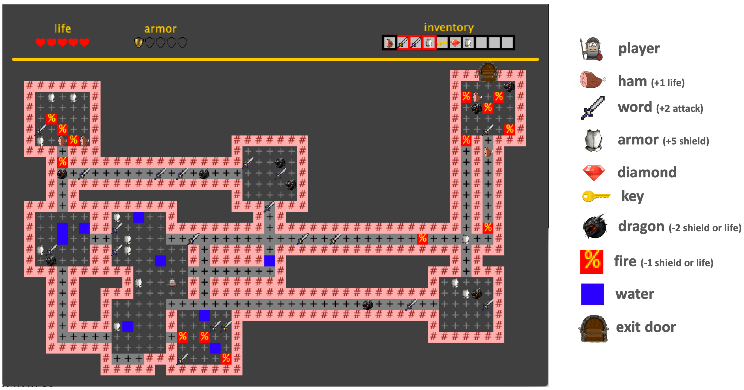 GitHub - rywet56/DragonAndFireGame: a tile based, 2D game using StdDraw