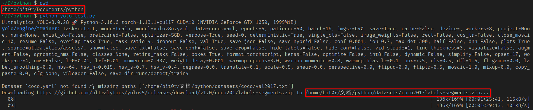 Download dataset directory wrong · Issue #807 · ultralytics/ultralytics ...