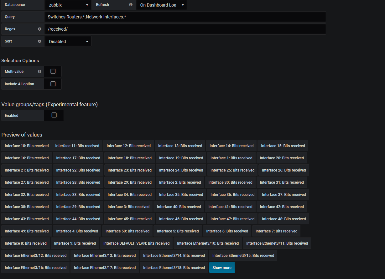 Grafana Not Showing All Data From Different Interfaces · Issue 634 · Grafana Grafana Zabbix