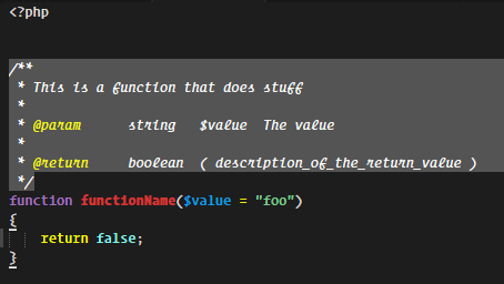 [Request] Update existing docblock · Issue #68 · neild3r/vscode-php-docblocker · GitHub