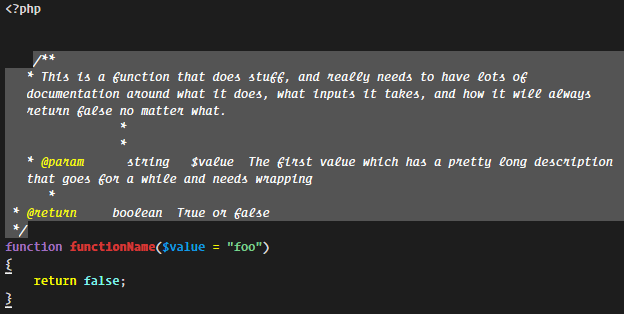 [Request] Update existing docblock · Issue #68 · neild3r/vscode-php-docblocker · GitHub