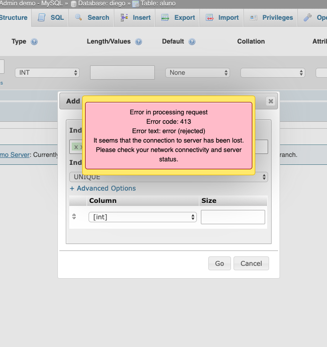 Error reports can not be sent because too large · Issue #15146 · phpmyadmin/phpmyadmin · GitHub