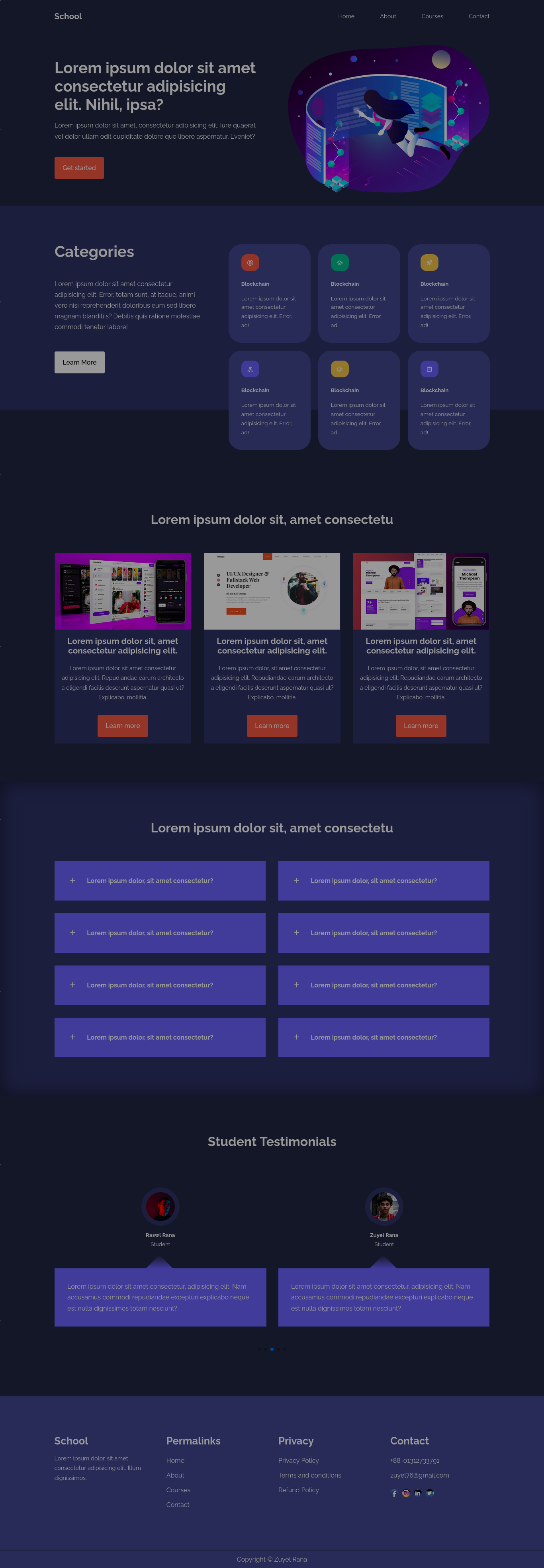 GitHub - imzuyel/education-template