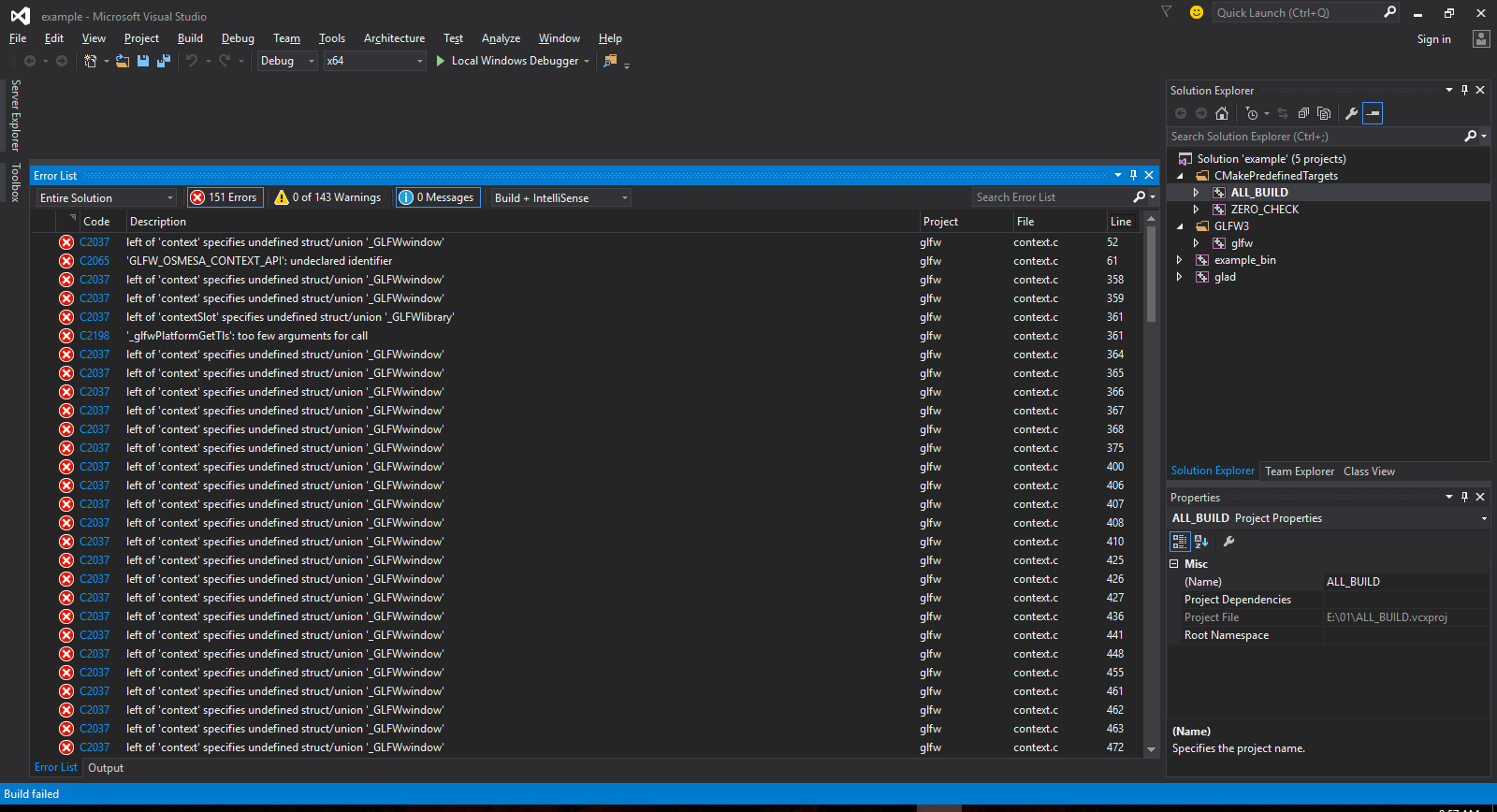 Error Win10+Visual Studio 2015 · Issue #749 · libigl/libigl · GitHub