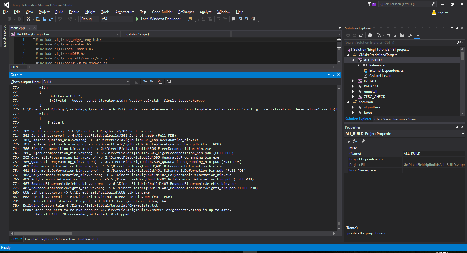 Error Win10+Visual Studio 2015 · Issue #749 · libigl/libigl · GitHub