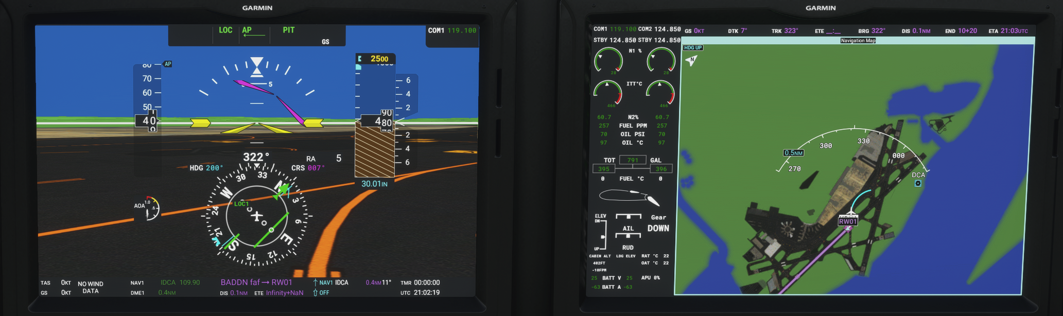 [G3000] PFD ETE displays "Infinity+NaN" while GS is 0 · Issue #1059 ...