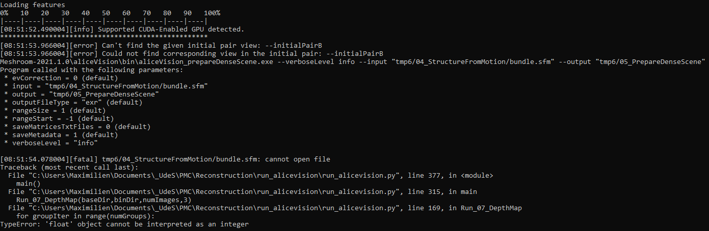 Initial pair view error when using command line · Issue #1481 ...
