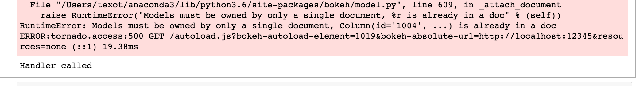 "Models must be owned by only a single document" when reusing server port · Issue #8579 · bokeh ...