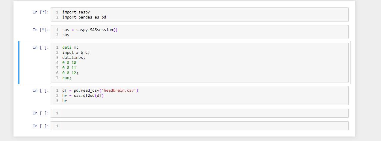 Saspy Error · Issue 417 · Sassoftware Saspy · Github