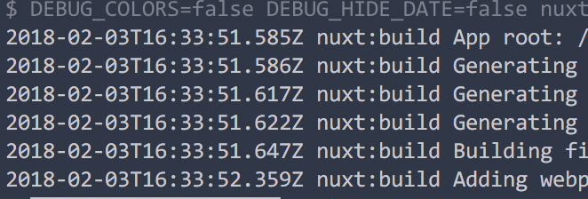 Timestamp In Nuxt Logs · Issue 2745 · Nuxtnuxt · Github