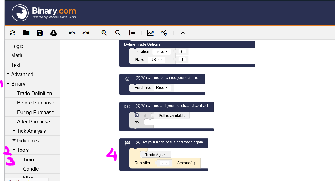 bot purchase every minutes · Issue #2012 · binary-com/binary-bot · GitHub