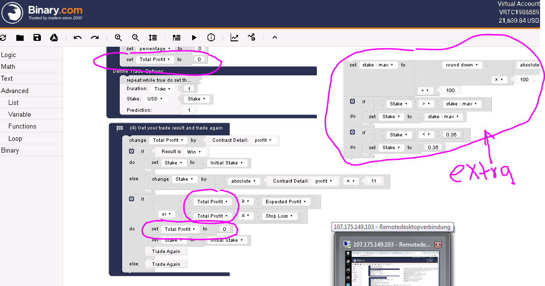 Help me build this bot zero% · Issue #2055 · binary-com/binary-bot · GitHub