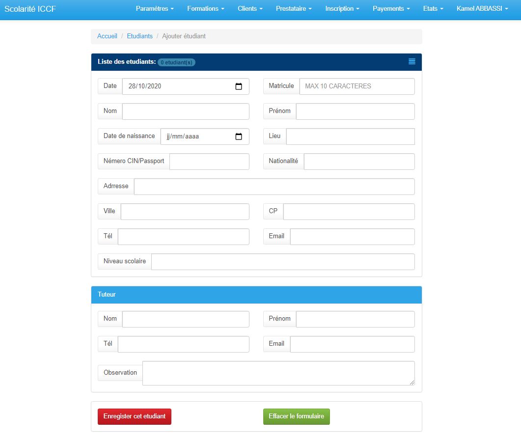 GitHub - kbma/gestion-scolaire: Application web de gestion des étudiants , de la vie scolaire et ...